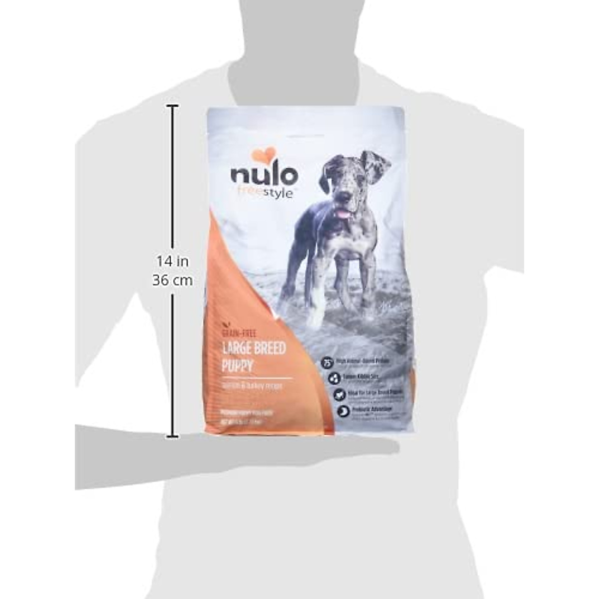 Nulo Freestyle Dry Puppy Food, Premium Grain-Free Larger Kibble to Support Proper Chewing, High Animal-Based Protein and Balanced Levels of Calcium & Phosphorus for Healthy Bone Development