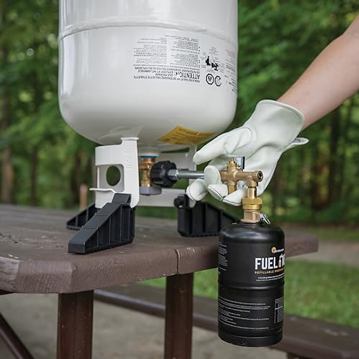 Mr. Heater Fuel Keg. - 1 lb. / 16 oz. Empty Refillable Propane Tank – DOT Certified, Black