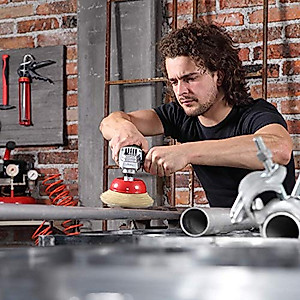 TILAX Wire Brush Wheel Cup Brush Set 7 Piece, Wire Brush for Drill 1/4 Inch Arbor 0.0118 Inch Coarse Brass Coated Crimped Wire Wheel for Used to Clean Rust, Flakes and Abrasives Drill Attachment