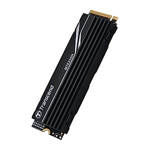 Transcend TS1TMTE250H 1TB M.2 PCIe Gen4x4 2280 NVMe Internal Gaming SSD Solid State Drive with Aluminum Heatsink and Speeds up to 7,200MB/s, Compatible with Sony PlayStation 5