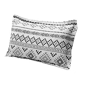 MAG Colorful Bohemian Bed Sheet, Retro Orange Printed Boho, Microfiber Bedding Sheet Set with1 Fitted Sheet and 2 Pillowcases, 14 Inches Deep