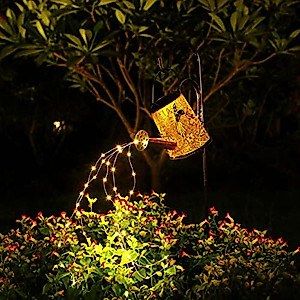TEDOF Solar Watering Can Lights Outdoor Decor,Solar Garden Lights Mothers Day Gifts,Hummingbird Watering Can with Lights,Outdoors Waterproof Lanterns Lawn Birthday Party Decor