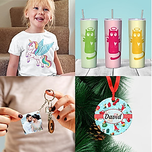 Sawgrass UHD Virtuoso SG500 Sublimation Printer Starter Bundle with Inks, Paper, Tape, Blanks Assortment, Designs and Access to Exclusive Content White, 8.5'' x 11'', (SG500-PRNT-BUNDLE-HD-4)