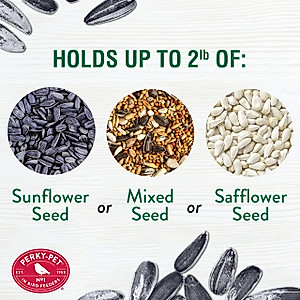 Perky-Pet 312-1SR Outdoor Panorama Wild Bird Feeder - 2 Lb Seed Capacity