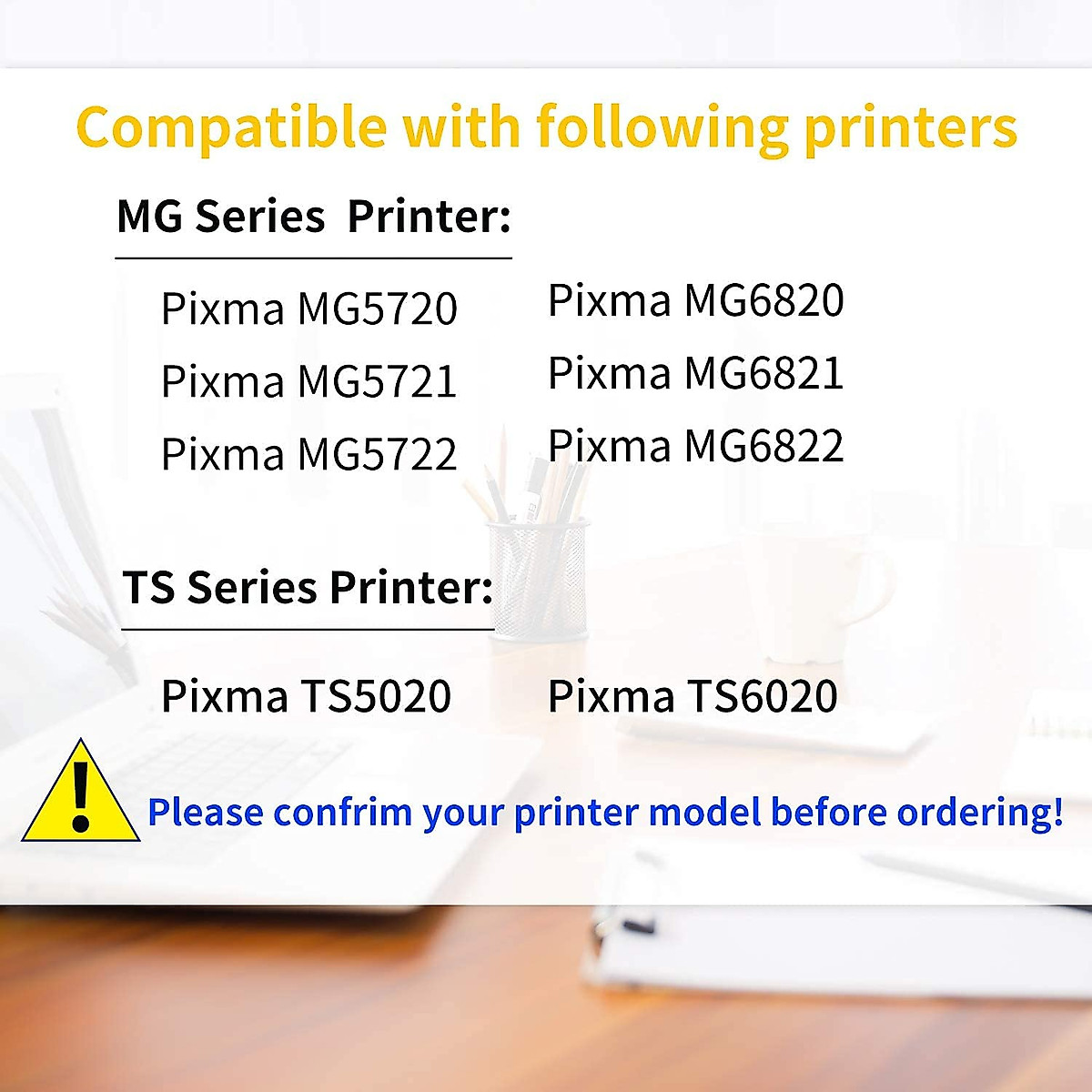 JetSir Compatible Ink Cartridges Replacement for Canon 270 271 XL 6 Color High Yield (PGBK/Black/Cyan/Magenta/Yellow/Gray), Worked with Canon Pixma MG7720 TS9020 TS8020 Printer