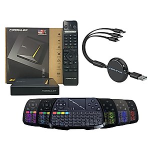 Formuler Z8 Pro 5G with Extra 7 Colours Wireless Mini Keyboard and Extra 3 in 1 Charger.