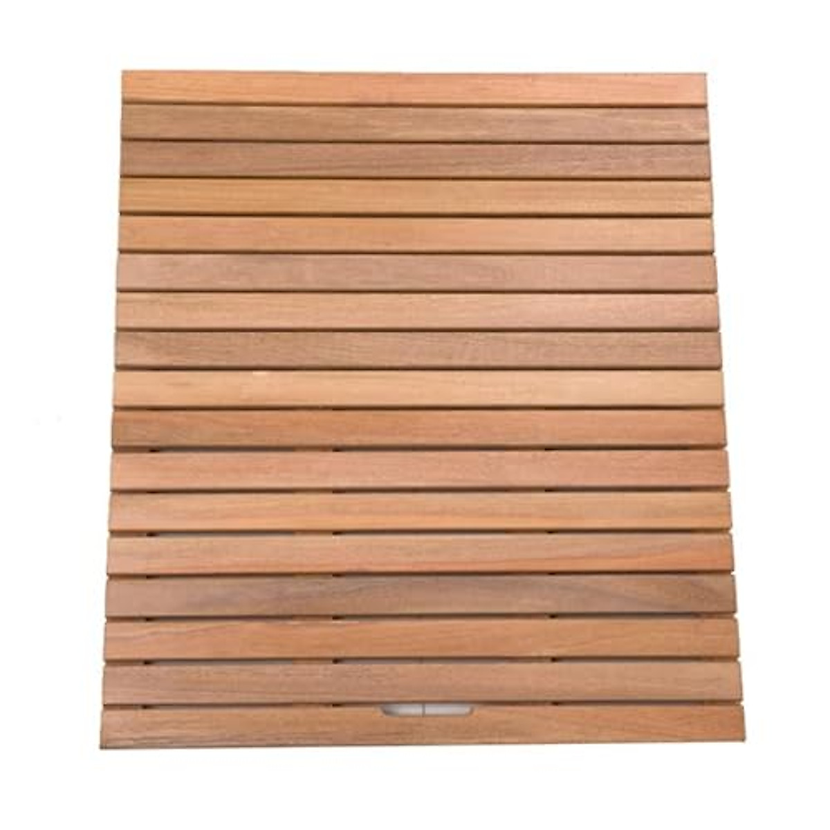 WBRSybUS Natural Solid Wood Bath Mat with Handle,Square/Rectangle Shower Mat, Slip Proof Bath Mats for Seniors/Pregnant Woman,Indoor Outdoor Wooden Large Floor Mats,60 * 70cm, 6070cm