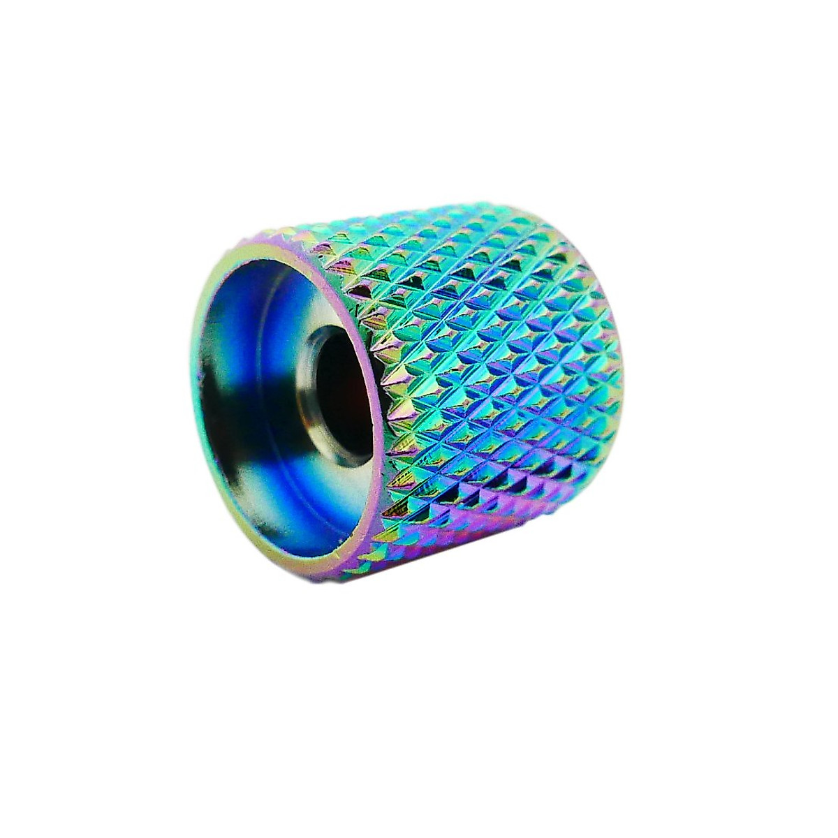 Guyker 3Pcs Guitar Potentiometer Knobs with 6mm (0.24") Dia. Shaft Pots - Iron Dome Control Knob Fits for Electric Bass Guitar (Rainbow Chameleon)