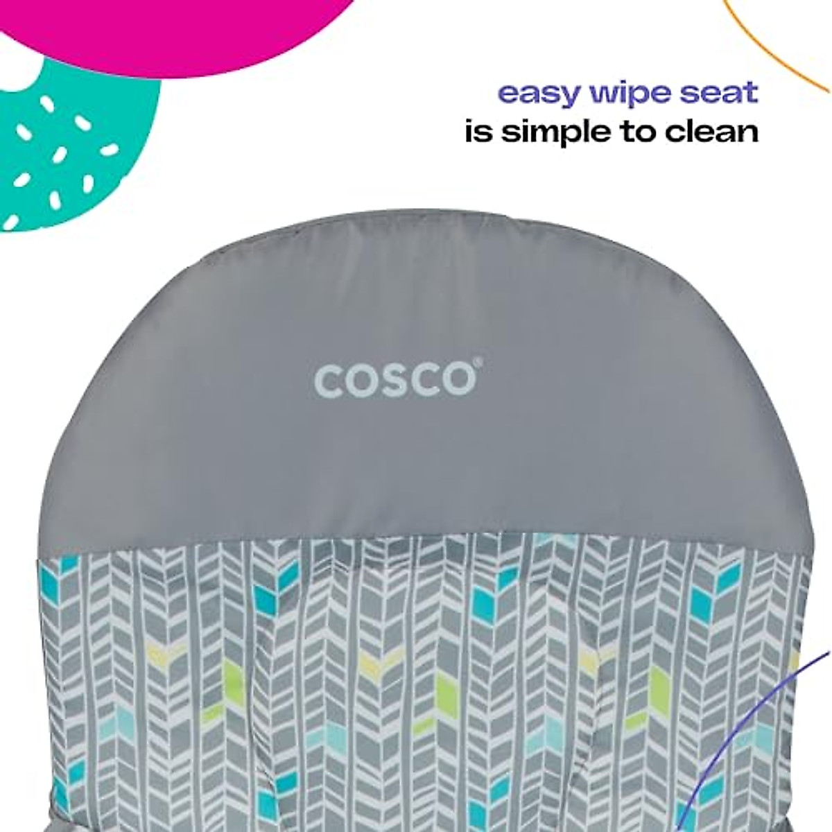 Cosco Kids Simple Fold Highchair for Baby, Simple Foldable High Chair, Convenient, Lightweight, and Compact Design, Comet