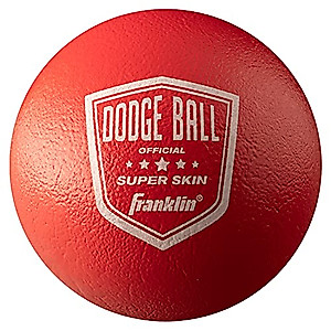 Franklin Sports Dodgeball Ball Set – Superskin-Coated Foam Balls for Playground Games – Small Dodgeballs for Gymnasium Games – Easy-Grip Foam Balls – Won’t Shred or Tear for Hours of Fun (pack of 6)