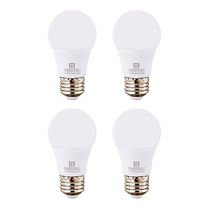 12V-60V LED Light Bulb Low Voltage, 3000K Warm Color, 12 Volt AC or DC, 3W LED Equivalent 25W Lamp, Regular E26 Medium Screw Base, 12V 24V 32V 36V 48V 60V LED Bulb for RV Camping light, 4 Pack