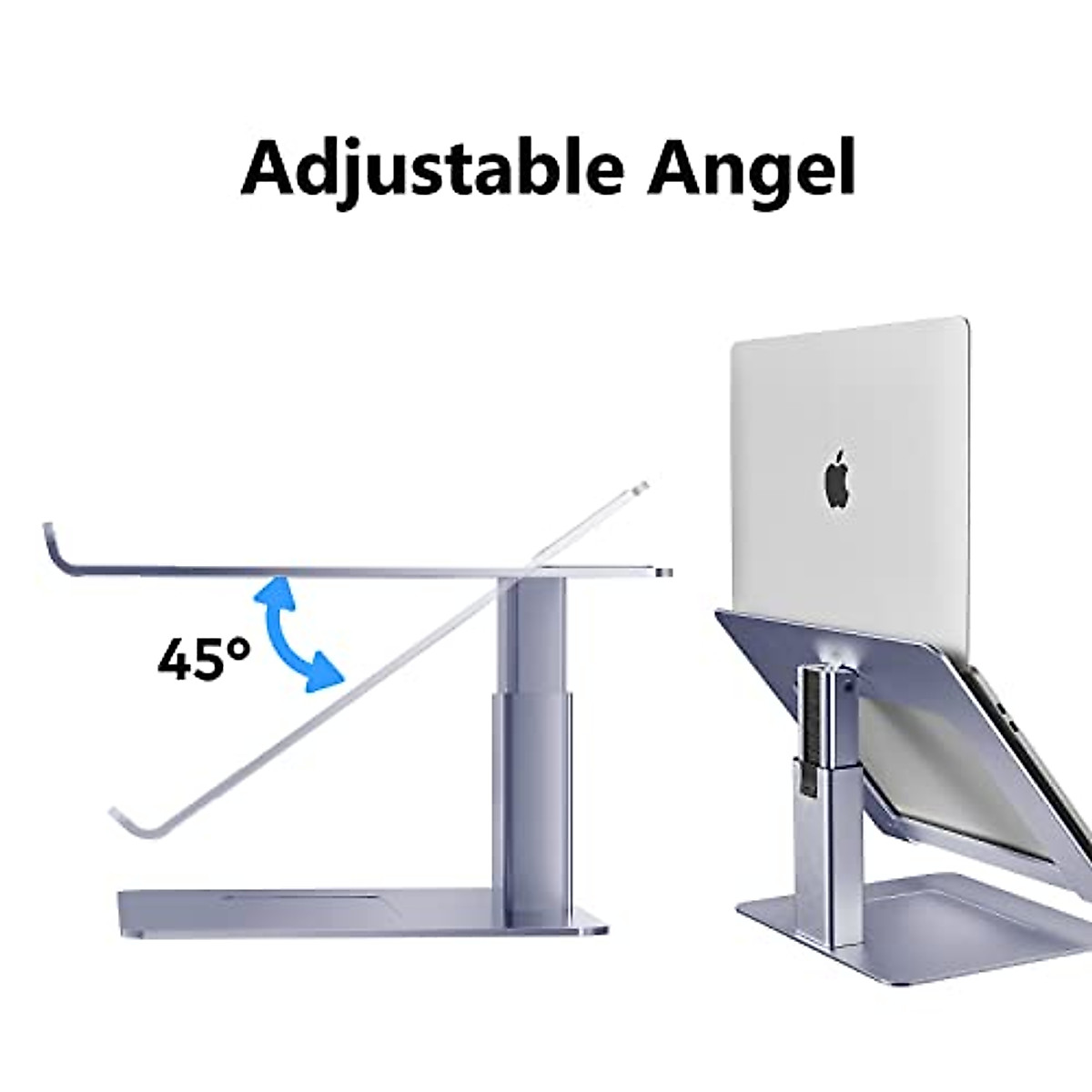 DEEDRR Adjustable Laptop Stand, Compatible with Laptops, Cameras, Projectors, Unique Latch for Quick Adjustment, Suitable for 13.3-15.6 Inch Computers