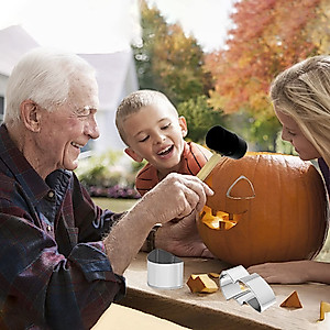 ZMCINER 23 PCS Pumpkin Carving Kit Heavy Duty Stainless Steel Pumpkin Carving Tools Simple & Safe Pumpkin Carving Kit for Kids & Adults