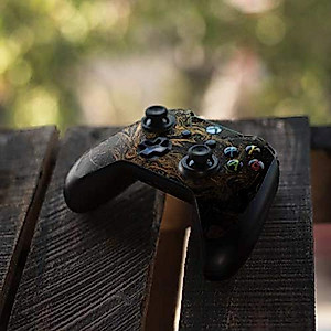 Skinit Decal Gaming Skin Compatible with Xbox One Elite Controller - Originally Designed Gold and Black Marble Design