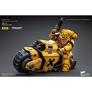 JoyToy Warhammer 40K: Imperial Fists Raider Combat Bike 1:18 Scale Figure