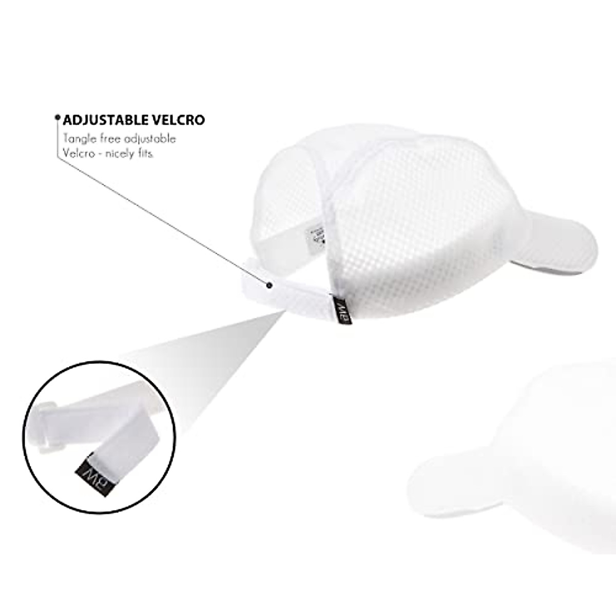 Beautifully Warm Backless Hat – Quick Dry Baseball Sport Hat for Women (White)