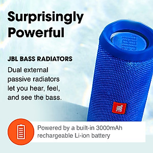JBL Flip 4, Camouflage - Waterproof, Portable & Durable Bluetooth Speaker - Up to 12 Hours of Wireless Streaming - Includes Noise-Cancelling Speakerphone, Voice Assistant & JBL Connect+