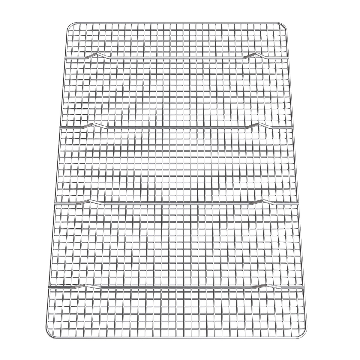 Stainless Steel Wire Cooling Rack-14"x20"-Ultra Heavy Duty, Commercial Grade, Extra Large-Cool Cookies, Cakes & Bread-Perfect for Baking Meat & Bacon-Fits 3/4 Big Sheet Pan-Oven & Dishwasher Safe