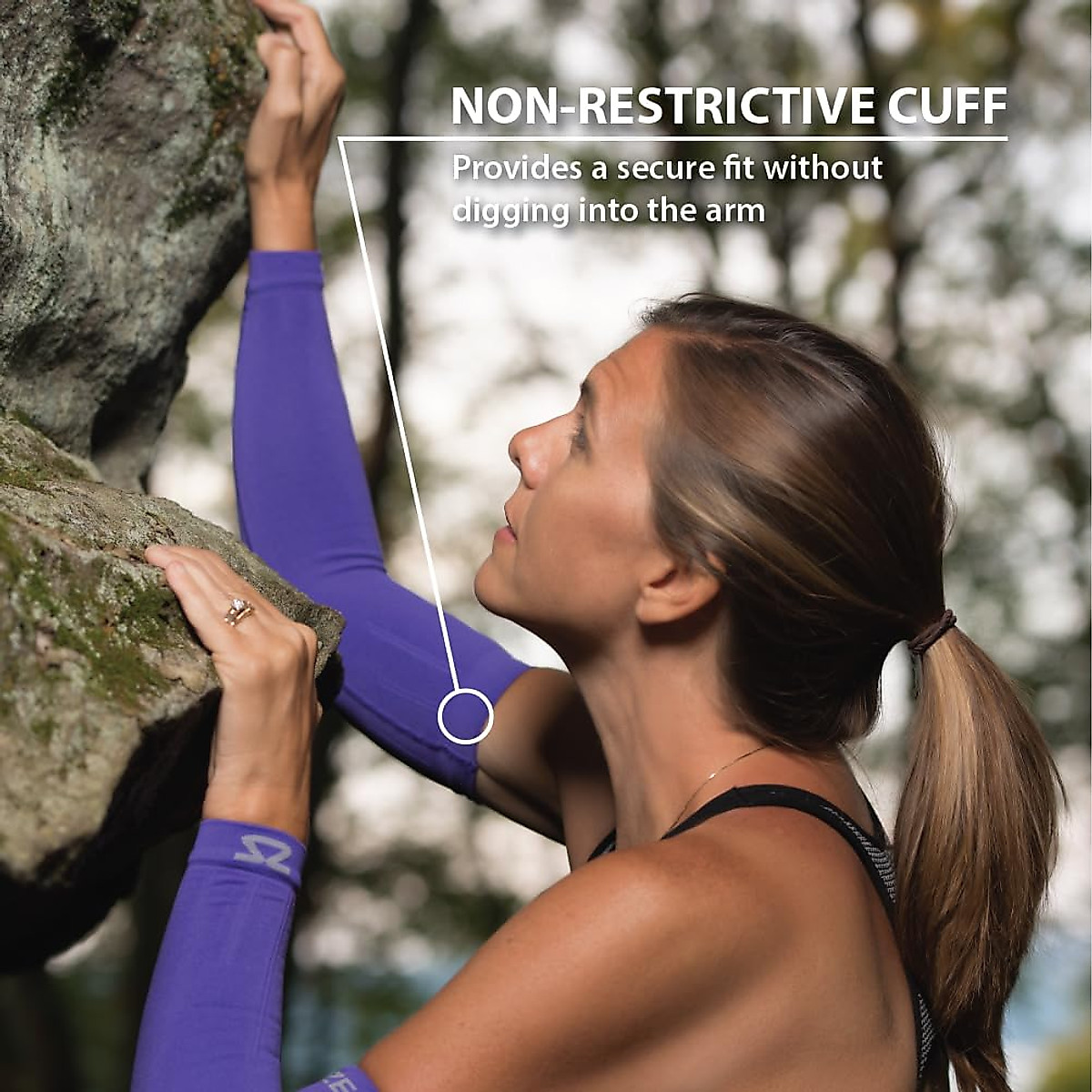 Zensah Compression Arm Sleeves - Made in USA, Thermal Arm Warmers for Cycling and Running with UV Sun Protection (Heather Grey, Large/X-Large)