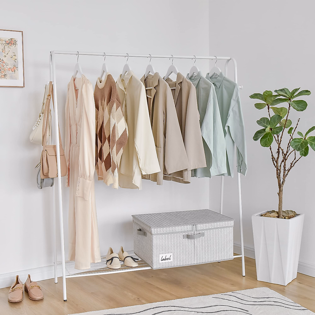 GRANNY SAYS Bundle of 1-Pack Large Basket for Organizing & 1-Pack Closet Baskets and Bins for Shelves