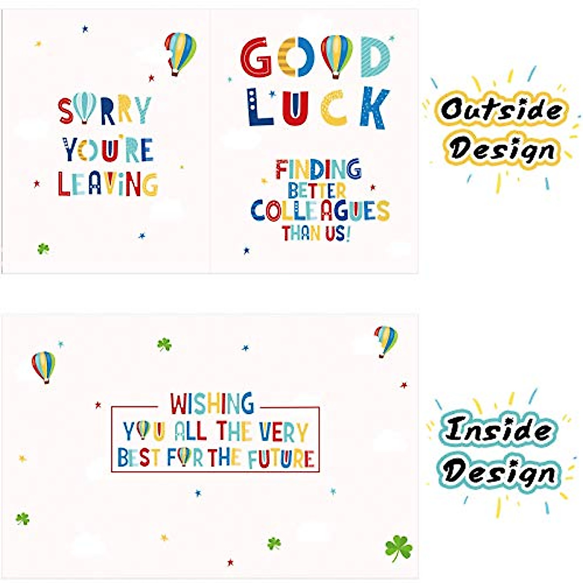 Farewell Party Decoration Large Farewell Card 13.8 x 21.6 inch Jumbo Coworker Goodbye Card Good Luck Office Gaint Greeting Card Guest Poster for Coworker Going Away Party Supplies()