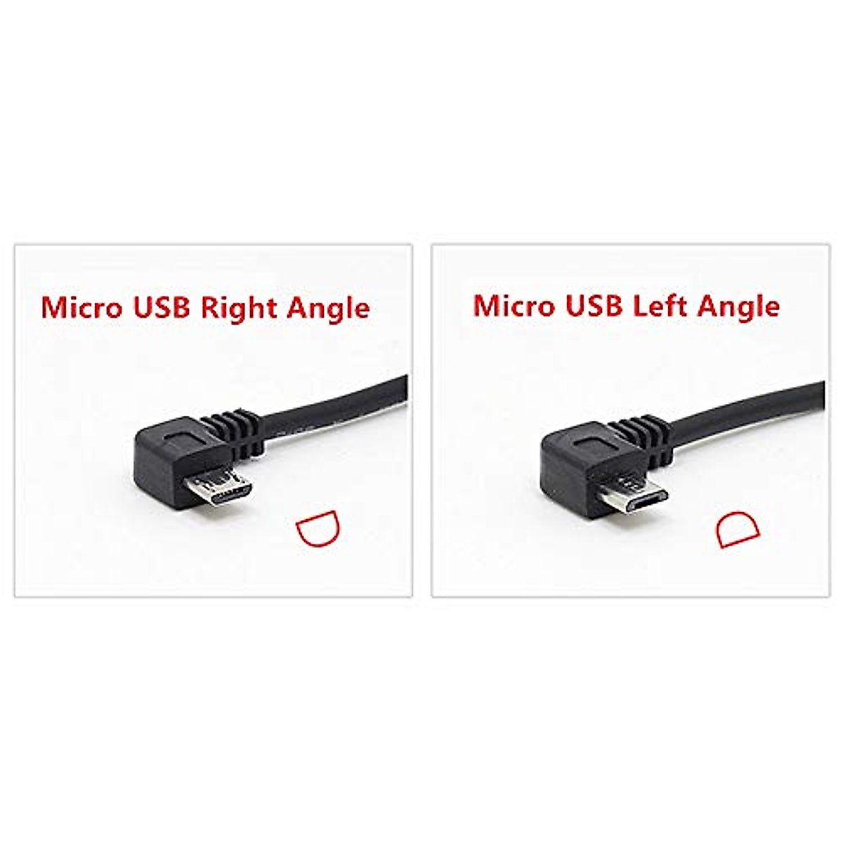 LARRITS Extra Long 15FT USB 2.0 A to Micro B USB Cable 90 Degree Right Angle Charge Cord with 5pc Wiring Clips for Car Dash Cam GPS Navigation DVR Digital Camera Camcorder Security Cam…