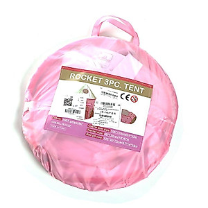 Princess Tent for Girls with Kids Play Tents, Crawl Tunnel and Baby Ball Pit for Toddlers, Pink Pop Up Playhouse Toys for Boys Indoor& Outdoor Games, Birthday Kid’s Gifts