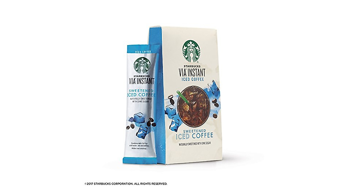 Starbucks VIA Instant Sweetened Iced Coffee Packets | Refreshing Flavor