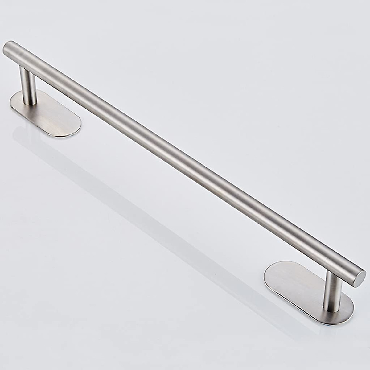 Wall Hanging Towel Bar Stainless Steel Hand Towel Rod Kitchen Dish Cloths Hanger No Drill Bathroom Accessories Towel Shelf For Bathroom Wall Mounted No Drill Rack Storage Toilet Silver Freestanding