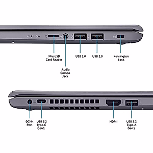 ASUS 2023 Newest Vivobook Laptop, 14 Inch Display, AMD Ryzen 3 3250U Processor, 12GB RAM, 256GB SSD, Intel HD Graphics 5000, Bluetooth, Webcam, Windows 11 in S Mode, Slate Grey