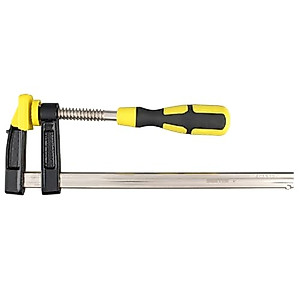 SURTEK Bar Clamp - 8" F-Clamp with Ergonomic Handle & Push-Button Adjustment - 107116