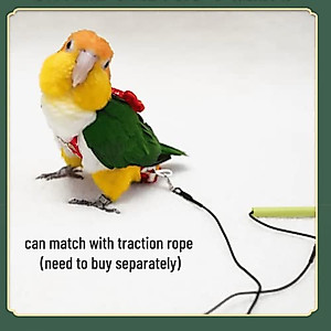 Bird Flight Suits Diapers, Parrot Flight Suits Diapers for Monk Parakeets, Cockatiels Flight Suits, Parrot Clothes, Bird Training Nappy Suit Liners Clothes (Small,Purple)