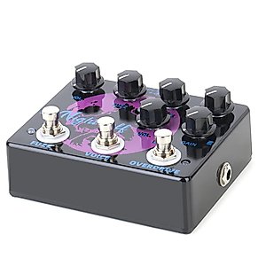 Caline DCP-08 Nightwolf Fuzz Overdrive Effect Pedal Dual Guitar Pedal