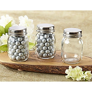 Kate Aspen Glass Set, Favors, Party Decor, Arts and Crafts, Set of 12 Mini Mason Jars, 12 Count