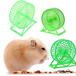 TOSSPER 1pc Plastic Hamster Pet Mice Little Exercise Toys Running Sport Wheel Spinner Toys