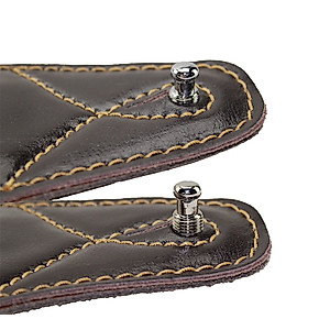 Walker & Williams Extra Long Deep Barrel Strap Locks for Thick Guitar Straps For Acoustic, Electric, And Bass Guitars