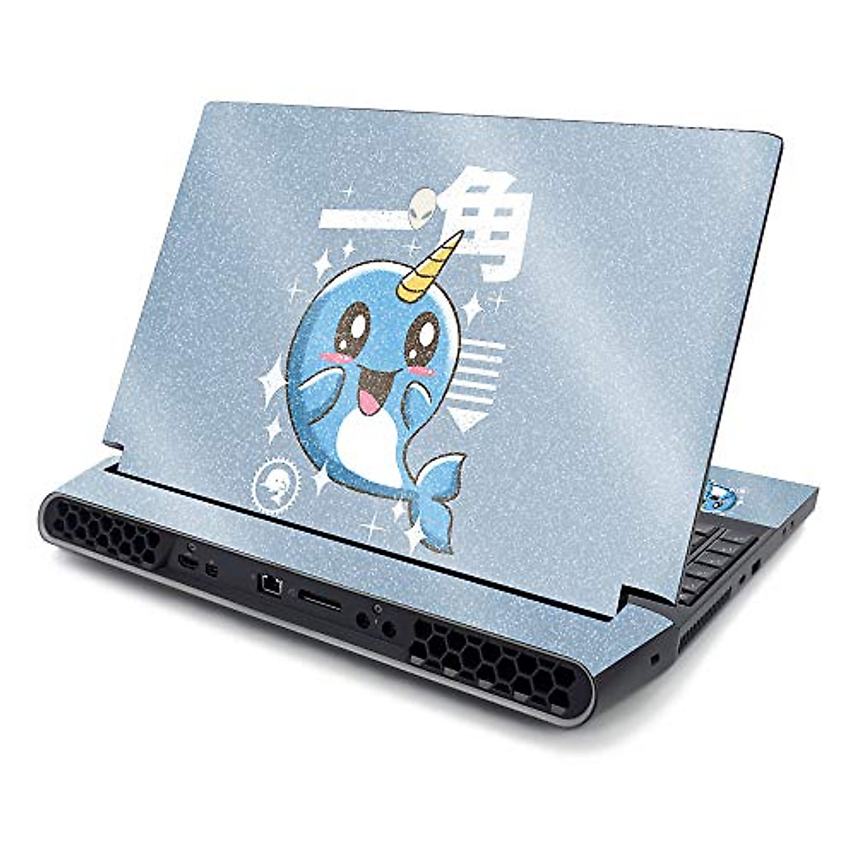 MightySkins Skin for Alienware AREA-51M R2 (2020) - Abstract Black | Protective, Durable, and Unique Vinyl Decal wrap Cover | Easy to Apply, Remove, and Change Styles | Made in The USA