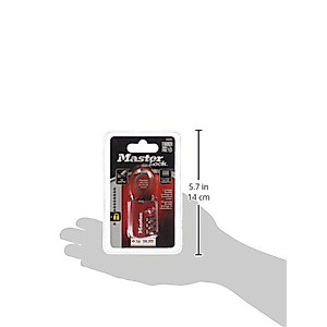 Master Lock TSA Set Your Own Combination Luggage Lock, TSA Approved Lock for Backpacks, Bags and Luggage, Colors May Vary, 4688D