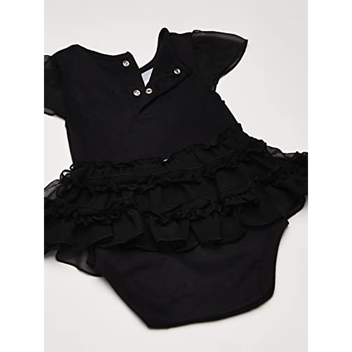 Gerber Baby Girls' Bodysuit with Tutu Skirt, Black Dress, 6-9 Months