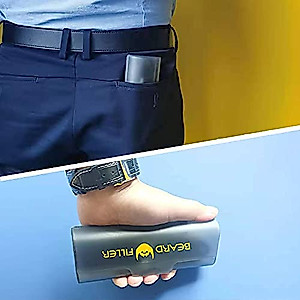 TIANWEI 2PCS Black Beard Pencil Filler for Men, Beard Filling Pen Kit - WaterProof, Long Lasting Coverage & Natural Looking -Easy Carry Plastic box-Beard Brush and Folding Comb Included