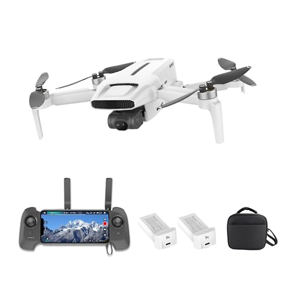 FIMI X8 MINI V2 Drone with 4K Camera, 245g ultra-lightweight, 31 Mins Flight Time, 9KM Video Transmission, 3-Axis Gimbal GPS Quadcopter for Adult Beginner, Auto Return, Smart Tracking (2 Batteries)