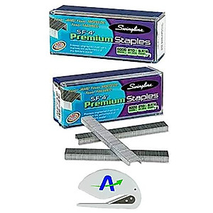 Swingline Staples, S.F. 4, Premium, 1/4" Length, 210/Strip, 5000/Box, Bundle of 2 Box = 10,000 Staples (35450)