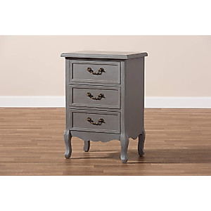 Baxton Studio Nightstands, Gray