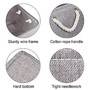 Syeeiex Storage Bins,[3-Pack] 13x13x13 Storage Cube Bins,Collapsible Storage Cubes, Storage Baskets, Storing Cloths, Books on Bedroom or Living Room