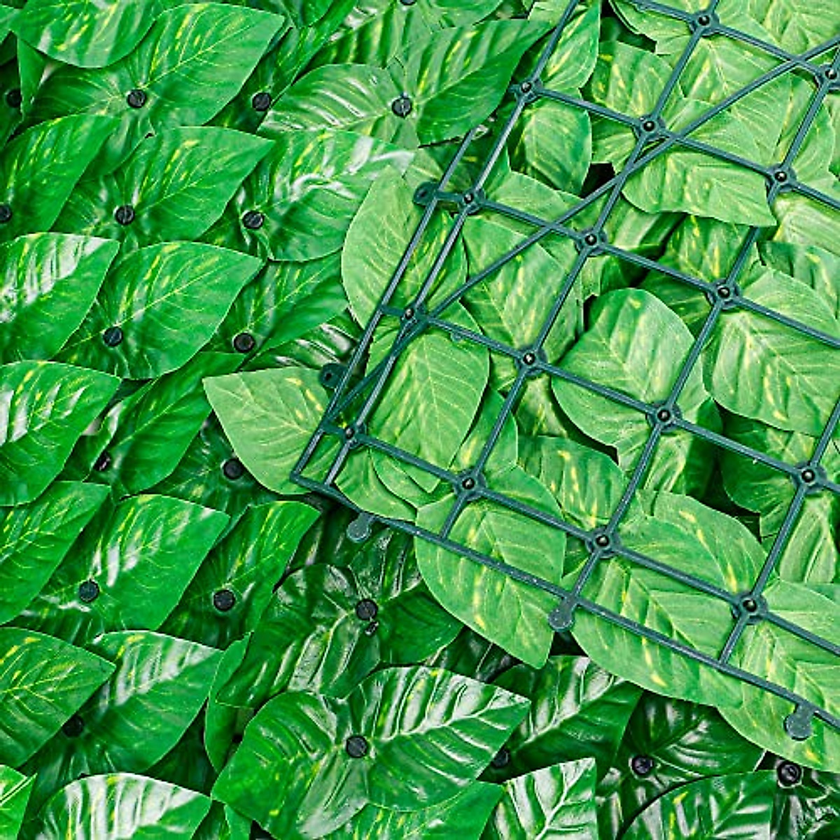 NyShine Artificial Privacy Fence Screen, 39'' x 118'' Ivy Fence Covering Faux Vine Leaf Panels Decoration Patio Privacy Green Wall for Indoor Outdoor Garden Yard Backyard