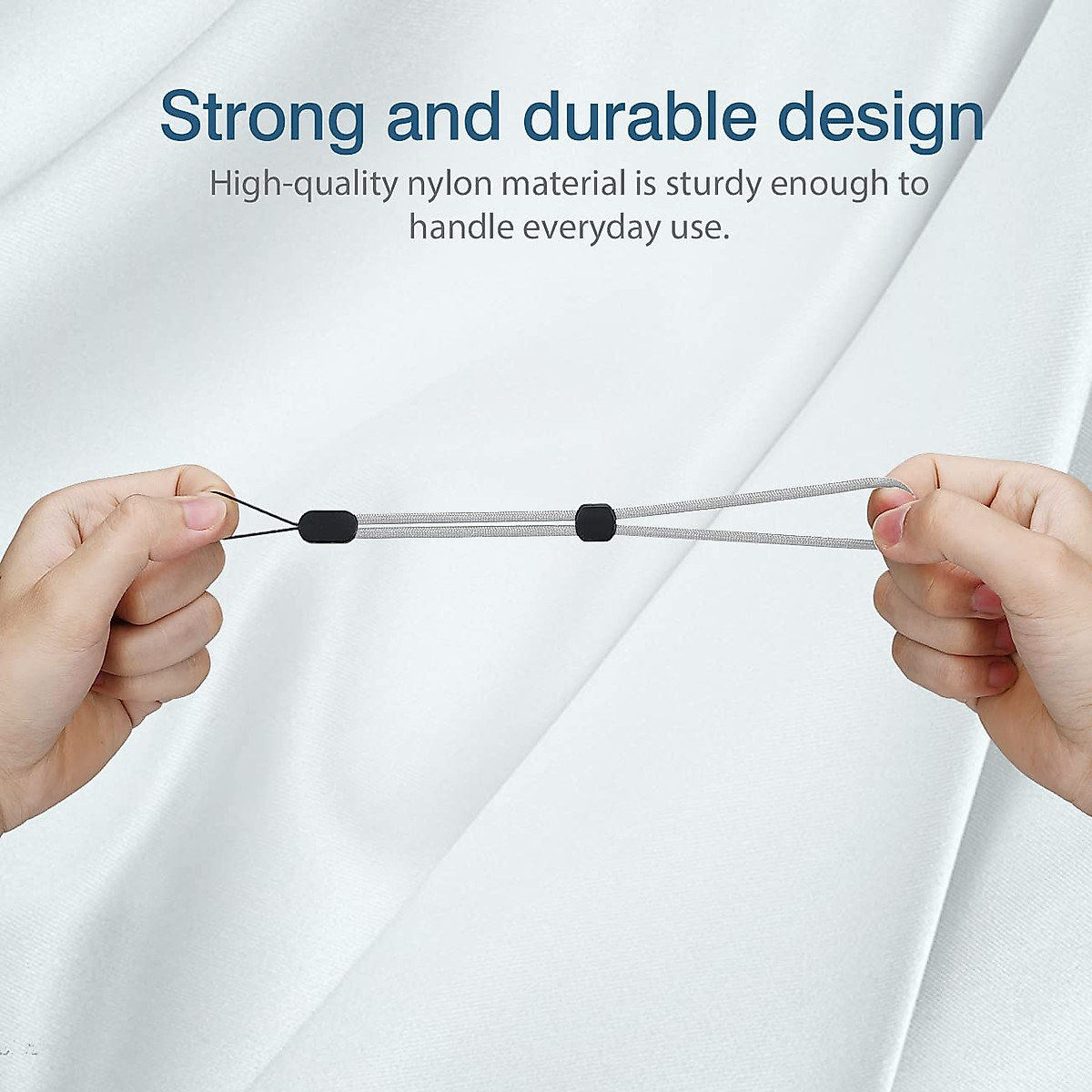 Hand Wrist Strap Lanyard, 6 Pack 8inch Adjustable Nylon Wristlet Straps Keychain String for Cell Phone Case Holder, AirPods Pro 2 2022, Camera, Key, GoPro, USB Drive, Ski Glove (Multi-ColorA)