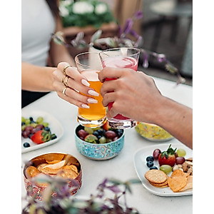 Boutiques Deco – 11 Oz Colorful Small Appetizer Crafted Bowls, for Snacks, Dips, Desserts, Ice Cream, Side Dishes, made of Stainless Steel with Double Wall Insulation – 4 Pack