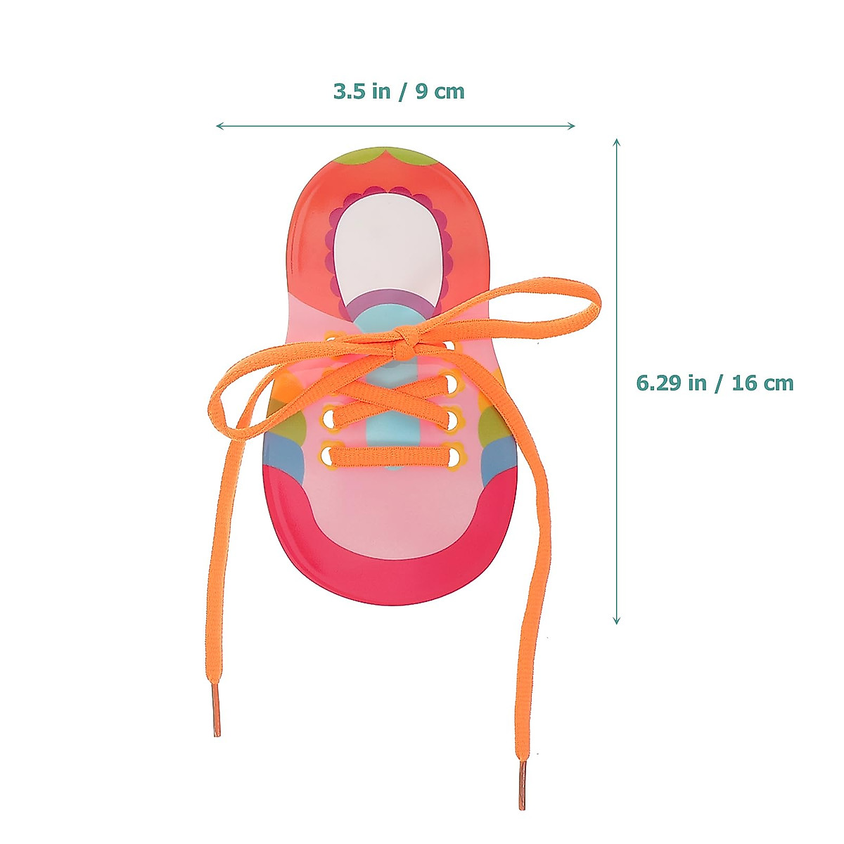 NUOBESTY Learn to Tie Shoes Children Shoelace Threading Teaching Toys Early Educational Teaching Aids, 4 Pieces