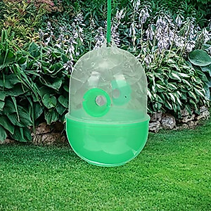 GANAZONO 2Pcs Wasp Yellow Jacket Outdoor Hanging Honey Bee Traps Catcher Traps Reusable Flying Insect Traps Wasp Deterrent for Outside Garden