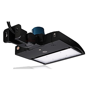 RuggedGrade 150 Watt LED NextGen III Parking Lot Lights - 21,000 Lumen - 5000K - Yoke Trunnion Mount - with photocell